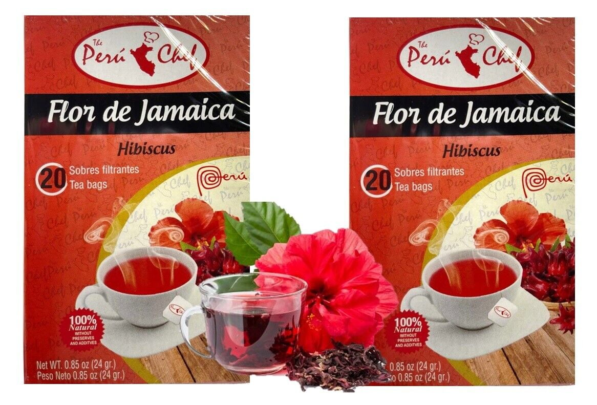 Peru Hibiscus Tea/Sorrel Te Flor de Jamaica Natural Antioxidant (40Tea ...