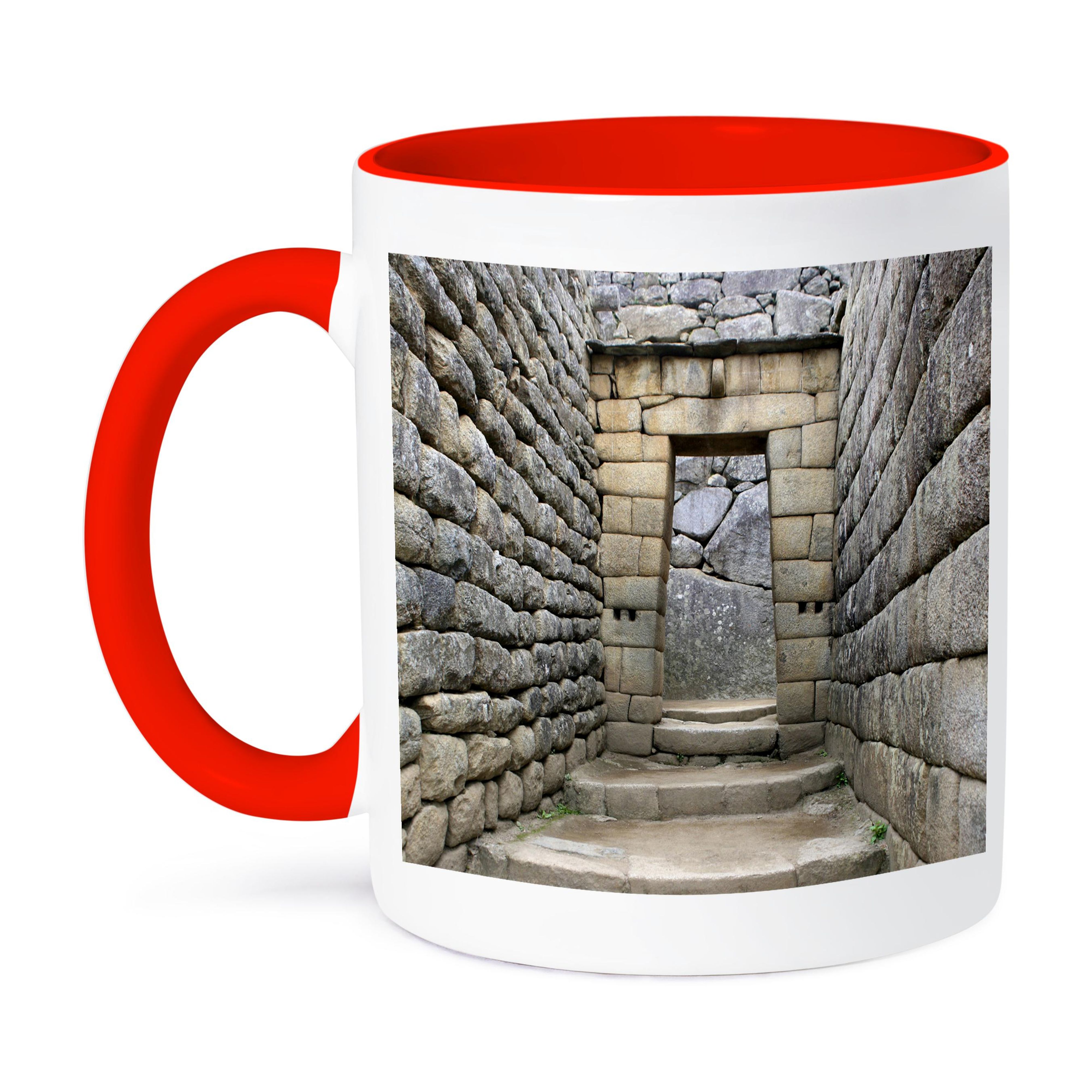 Peru. Incan Doorway At Machu Picchu - Sa17 Kwi0103 - Kymri Wilt, 11oz ...