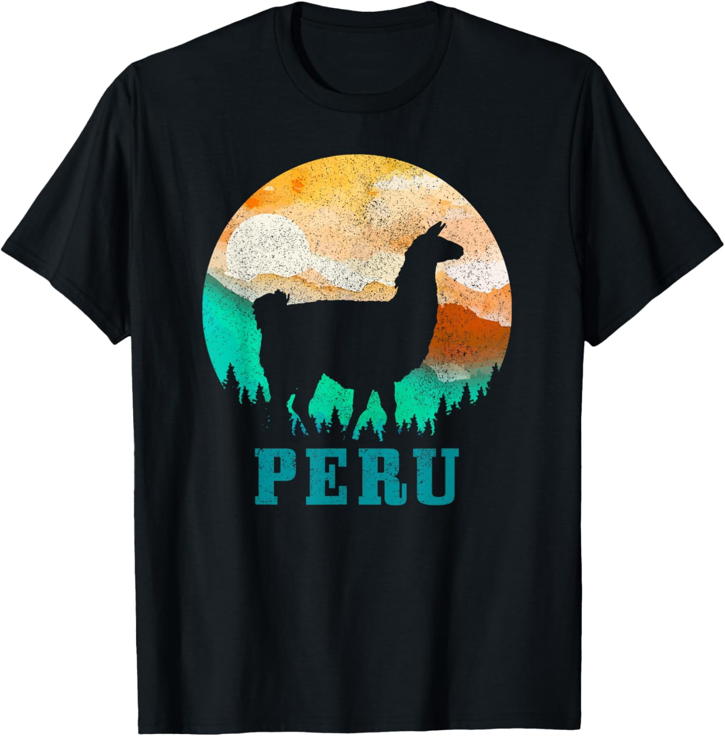 Peru Llama Alpaca Peruvian Roots Pride Vintage Peru T-Shirt - Walmart.com