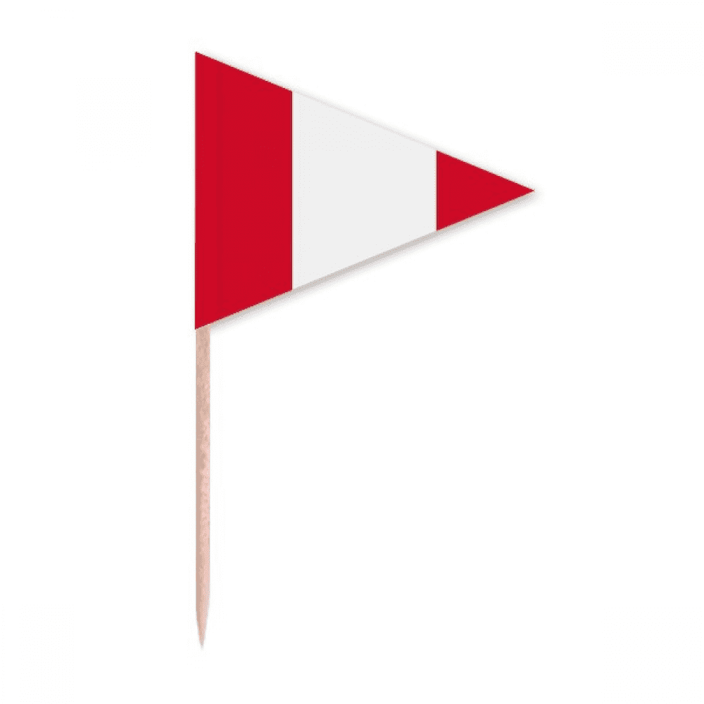Peru National Flag South America Country Toothpick Triangle Cupcake ...