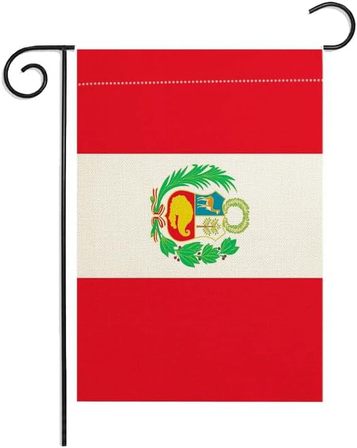 Peru Peruvian Flag,Garden Decoration Flag,Indoor and Outdoor Flags ...