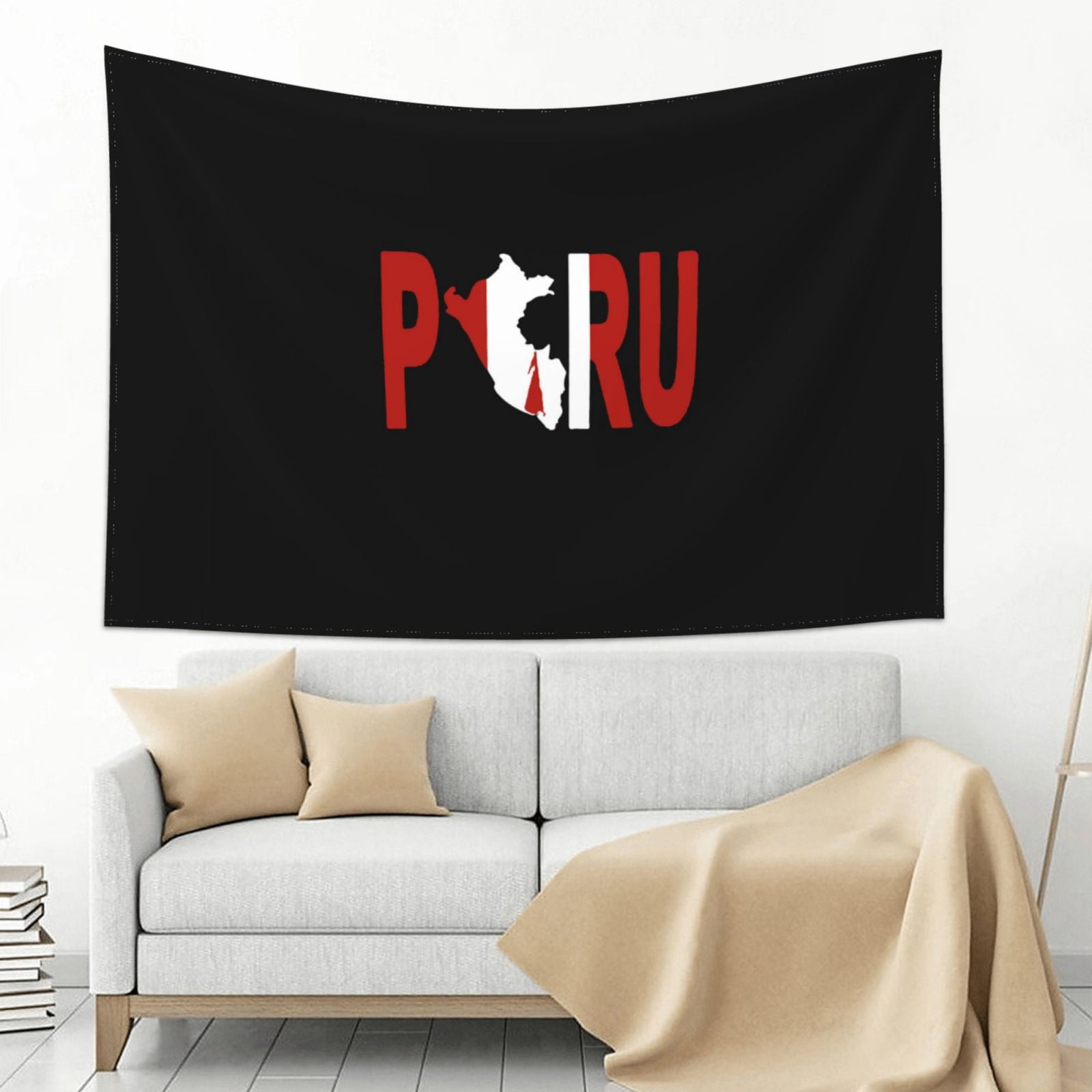 Peru Peruvian Flag Tapestry Wall Hanging Backdrop For Living Room ...
