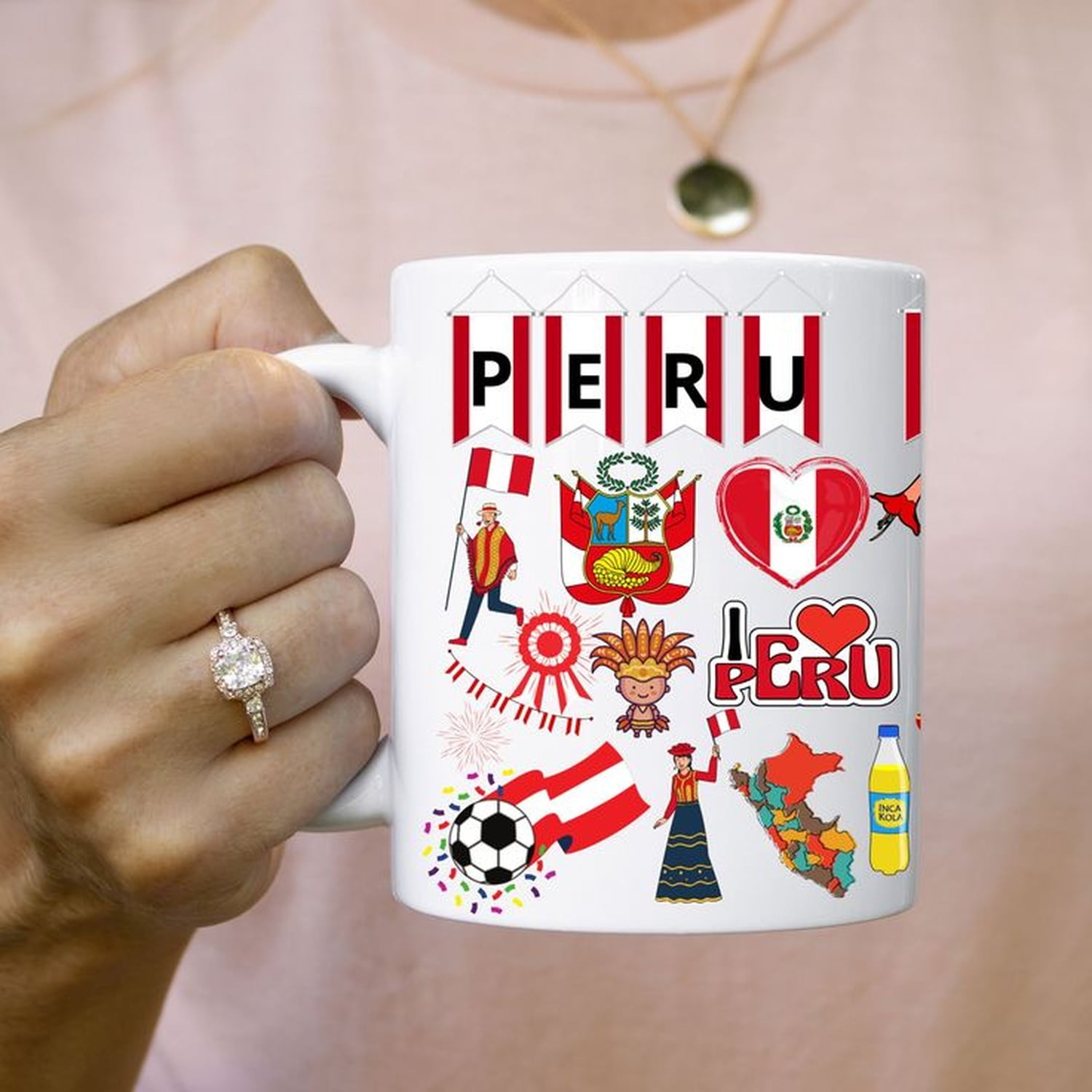 Peru S1ouvenir Coffee Mug Peruvian Pride Gift, 11 oz - Walmart.com