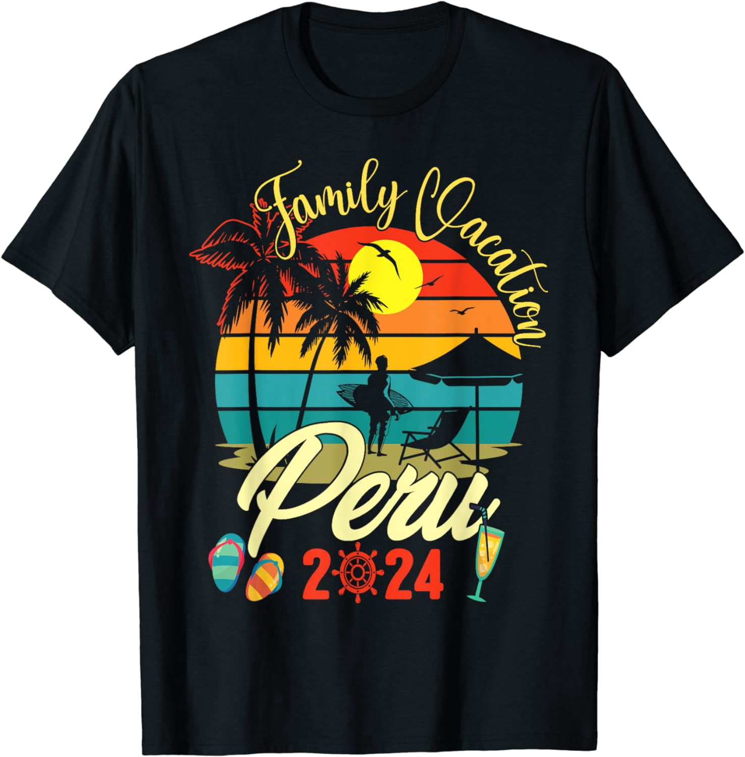Peru Shirt 2024 Peru Family Vacation Souvenir Trip Summer T-Shirt ...