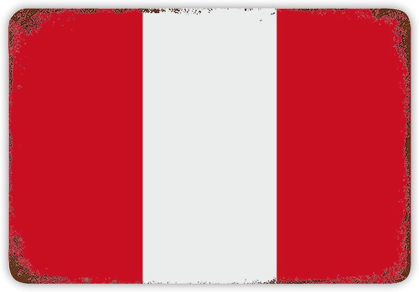 Peru Tin Plaque Capital City Metal Plaque National Flags Metal Wall ...