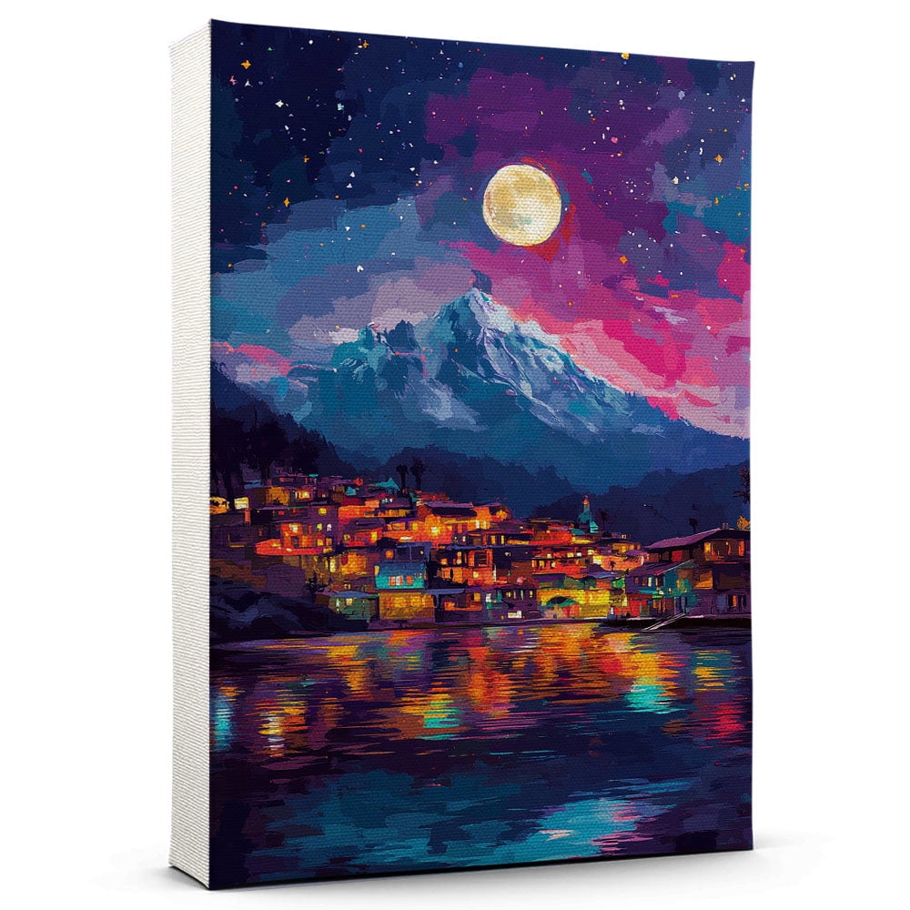 Peru Travel Canvas Art Print, Peru Country Wall Canvas Starry Night ...