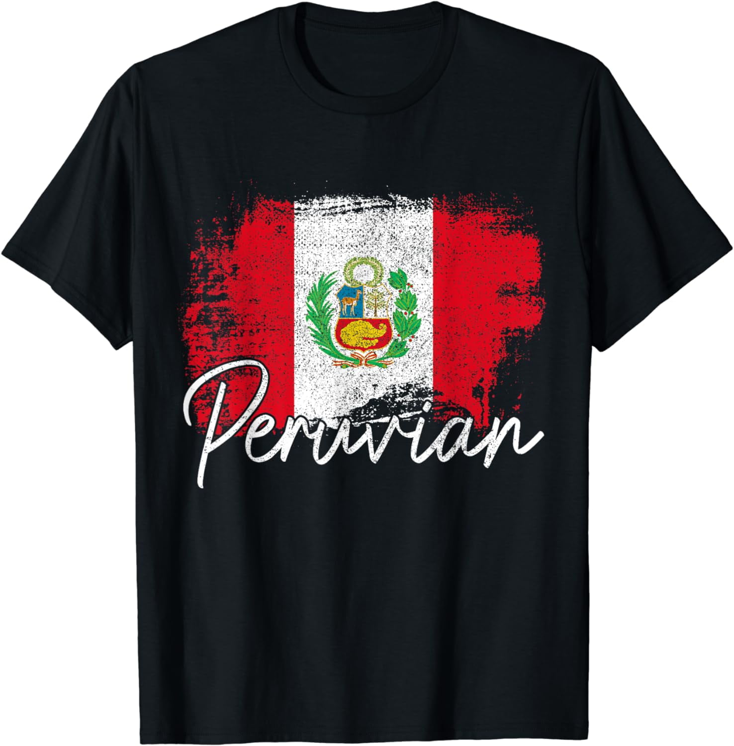 Peru Vintage Flag Peruvian Pride Roots T-Shirt - Walmart.com