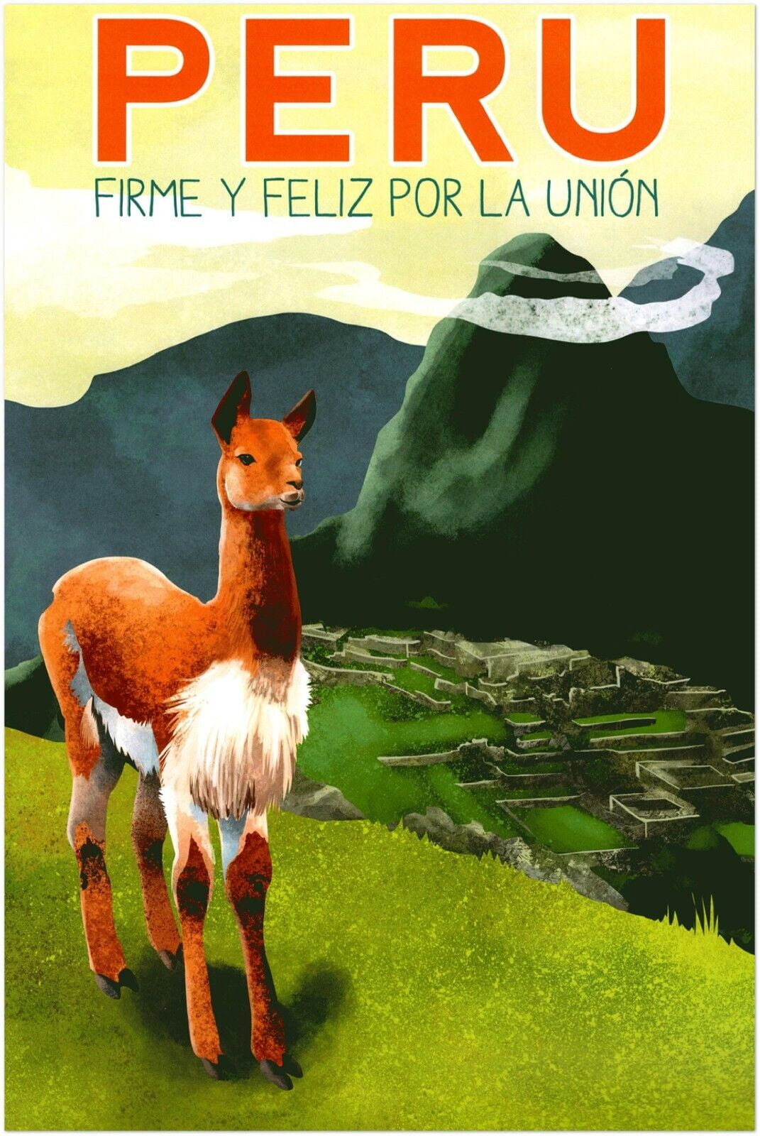 Peru - Vintage Travel Poster (11x17Inches) - Walmart.com