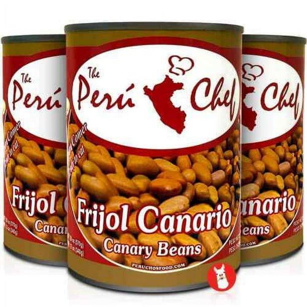 Peruchef Frijol Canario en Lata 20 oz | Canary Beans from Peru Can 3 ...