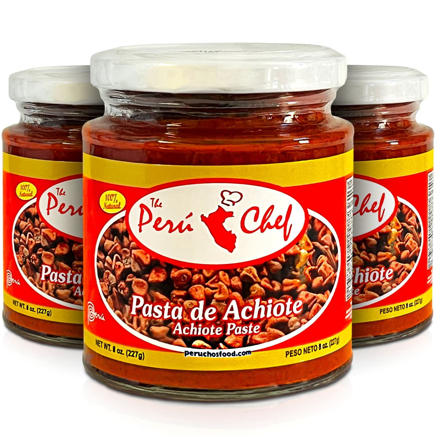 Peruchef Pasta de Achiote 8 oz | Peruvian Achiote Paste 3 Pack ...