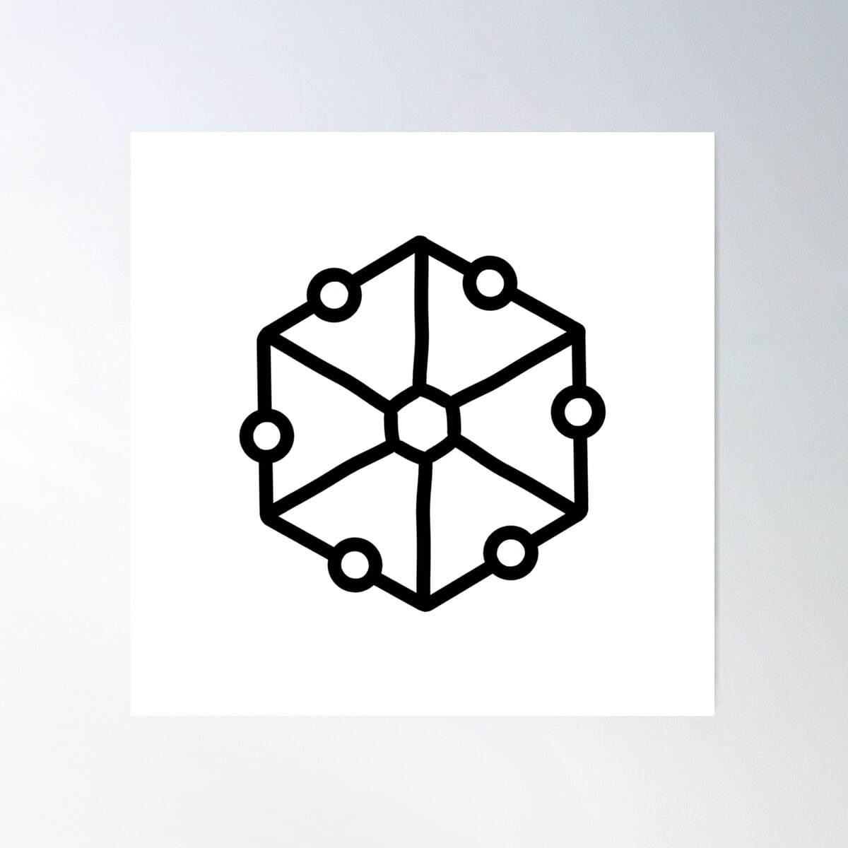 Perun’S Slavic Symbol Poster Wall Art, Modern Wall Decor For Living ...