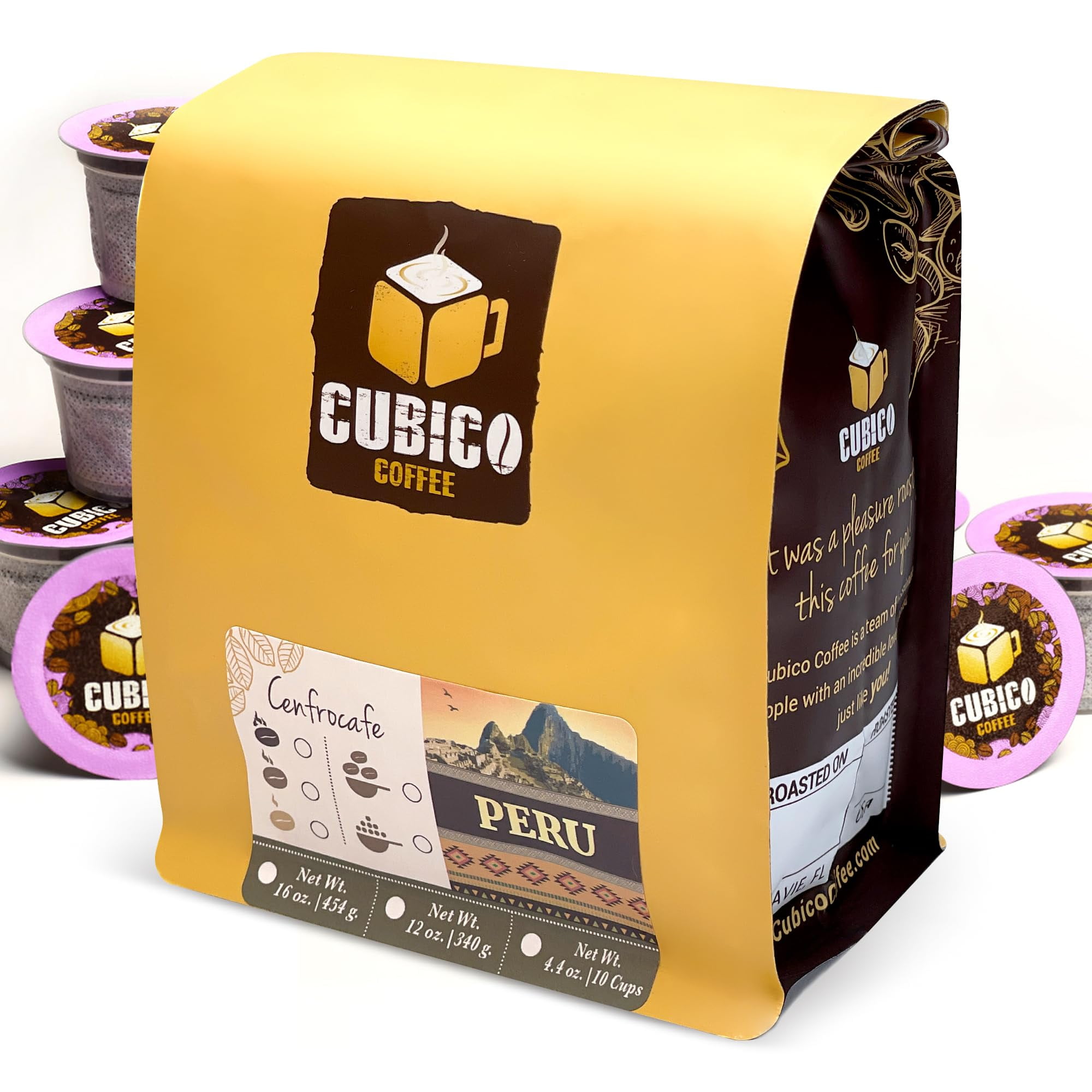 Peruvian Coffee, Single Serve Coffee Pods, Premium Peru Cenfrocafe ...