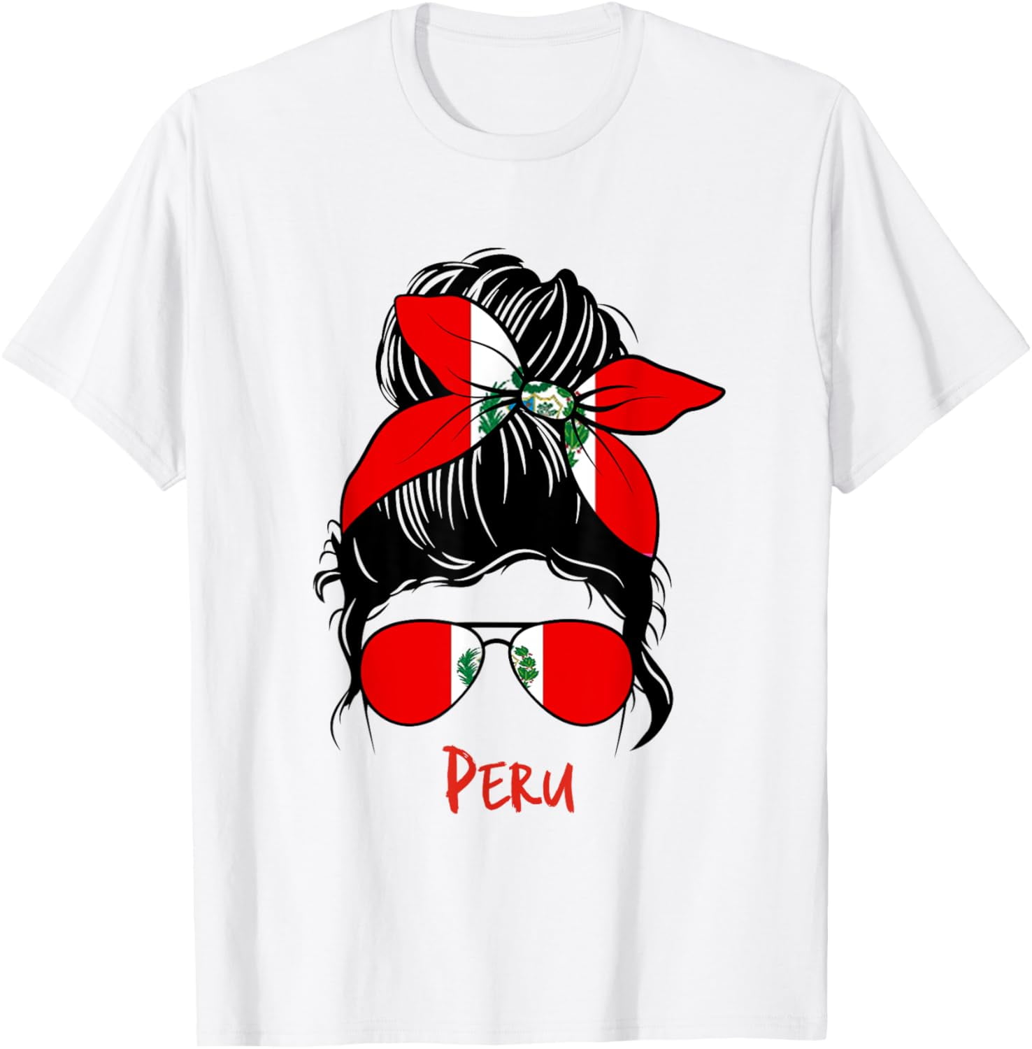 Peruvian Girl Peru girl Chica Peruana flag T-Shirt mens t shirt，white ...