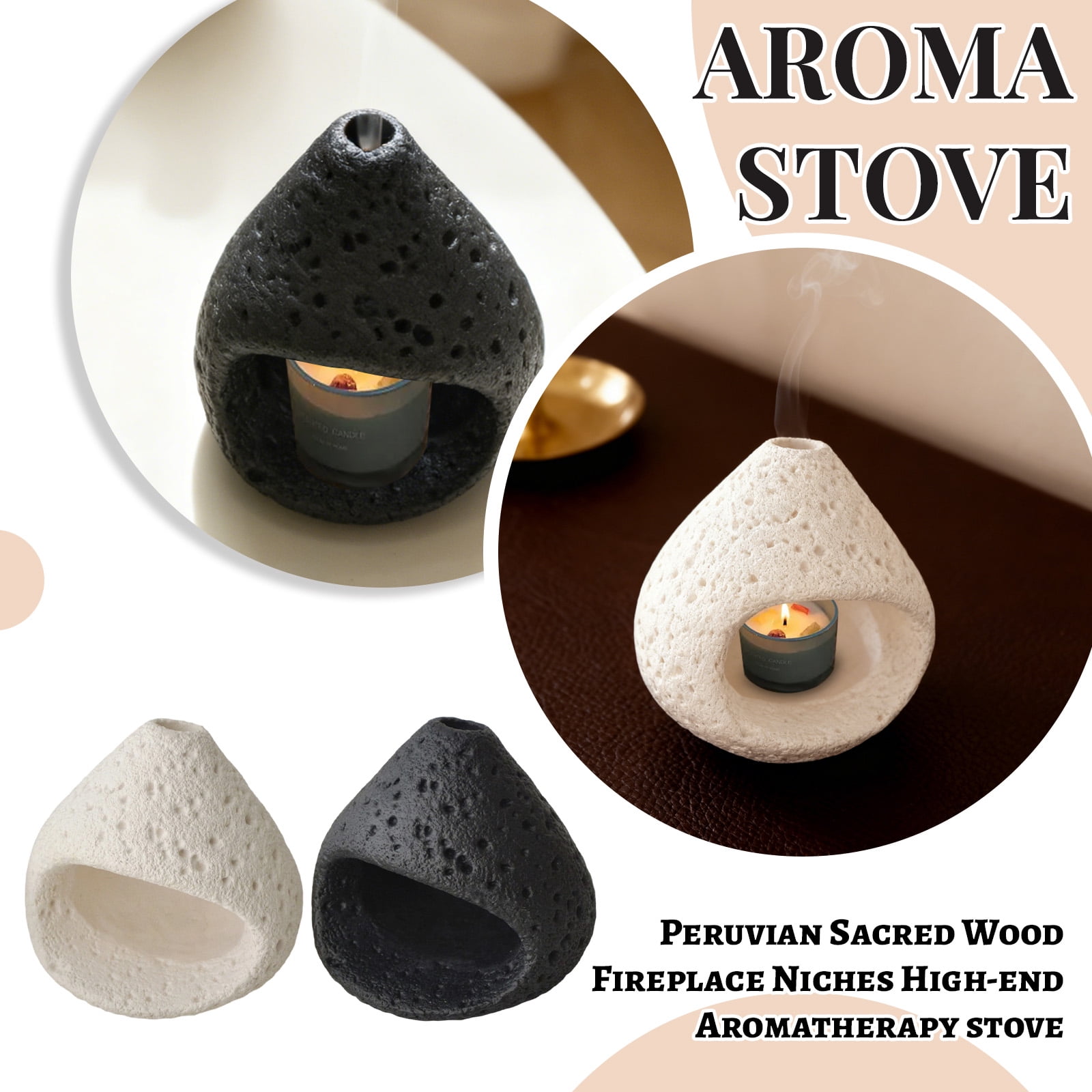 Peruvian Sacred Wood Fireplace Niche Aromatherapy Stove, Porous High ...