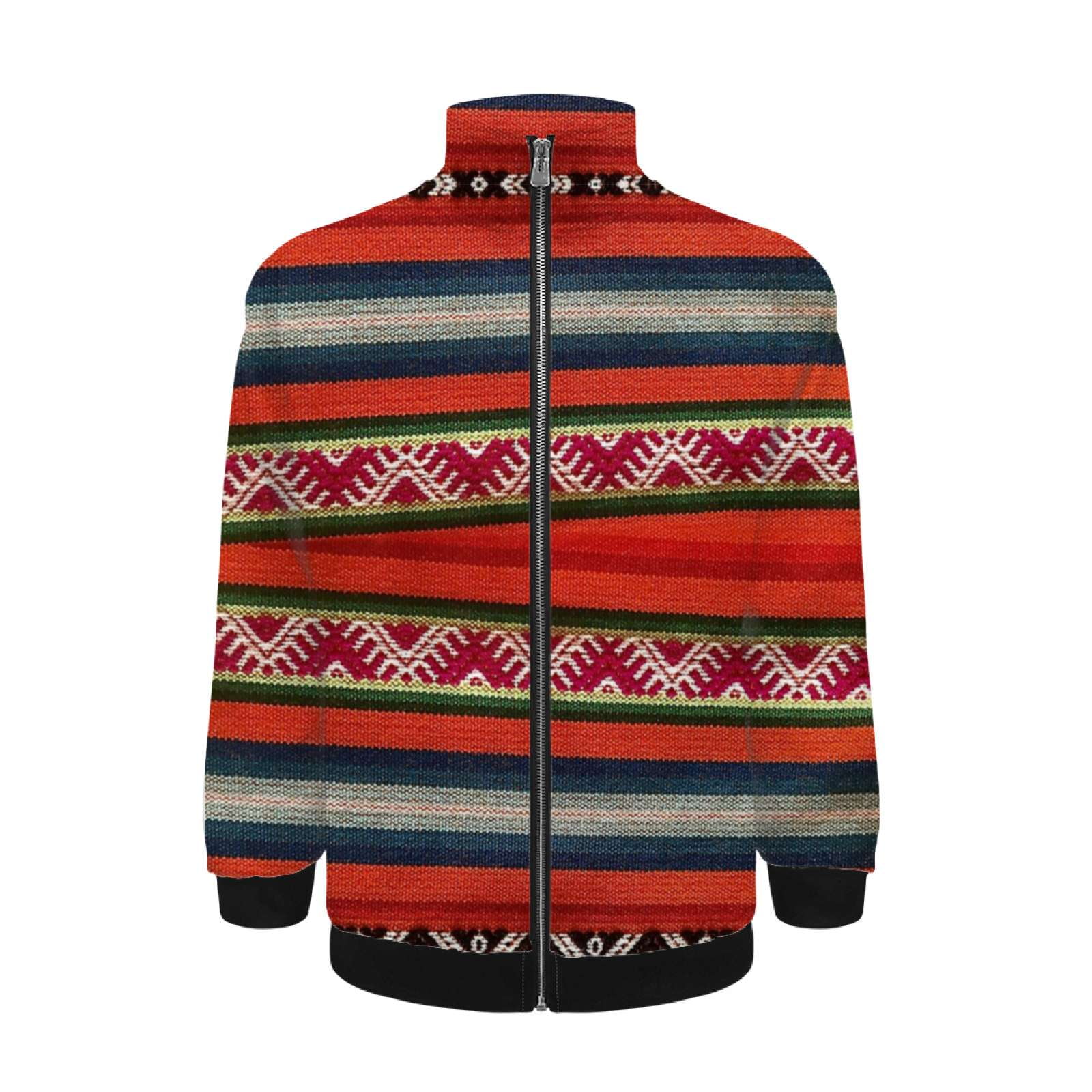Peruvian Textile Pattern Jacket Men's Street Cool Long Sleeves Coat ...