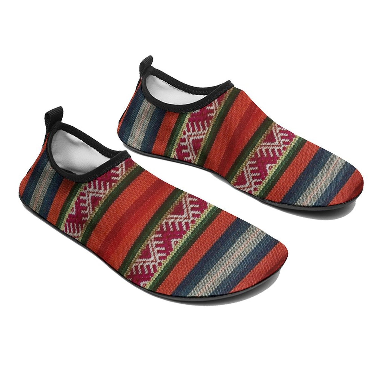 Peruvian Textile Pattern Water Shoes Beach Slip-on Shoes for Men Women ...