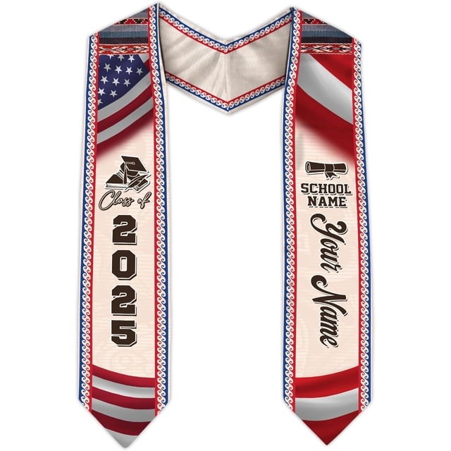 Peruvians Graduation Sash, Peru Graduation Stole Custom Personalized ...