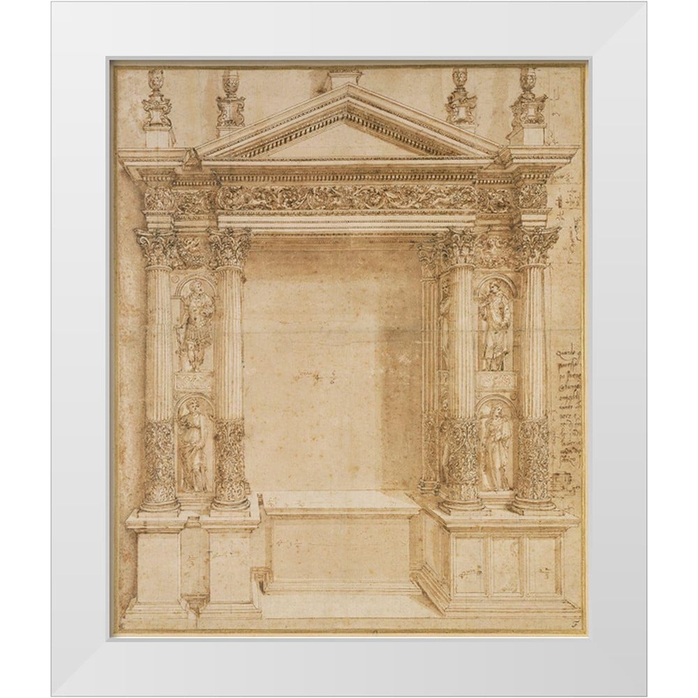 Peruzzi, Baldassare 12x14 White Modern Wood Framed Museum Art Print ...