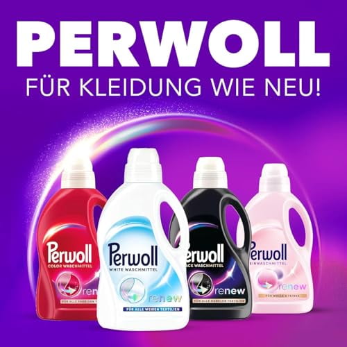Perwoll Renew White (25 washes), Liquid Detergent For White Laundry ...