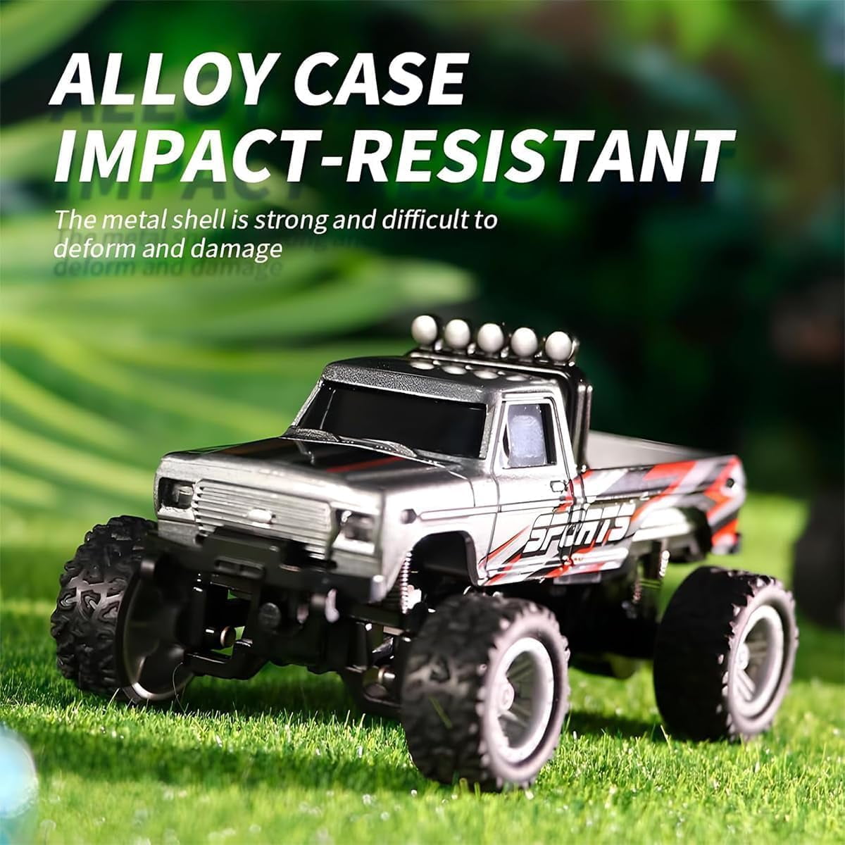Peryfisoin Mini RC Monster Truck, Mini RC Monster Truck 1:64 Scale ...