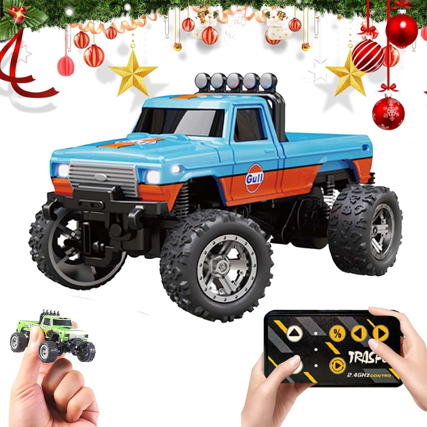 Peryfisoin Mini Rc Monster Truck, 2025 New Mini Rc Monster Truck 1/64 ...