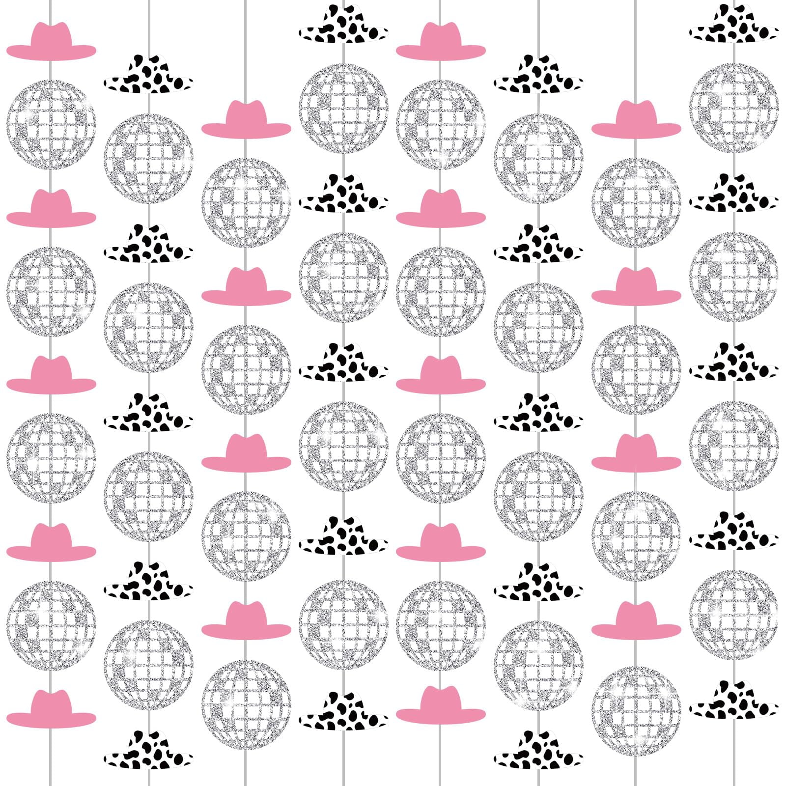 Peryiter 8 PcsTRDN Cowgirl Bachelorette Party Decorations Glitter ...