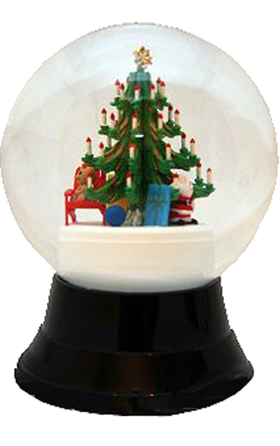 Perzy Christmas Tree Midnight Black 7 x 5 Inch Glass and Wood Christmas ...