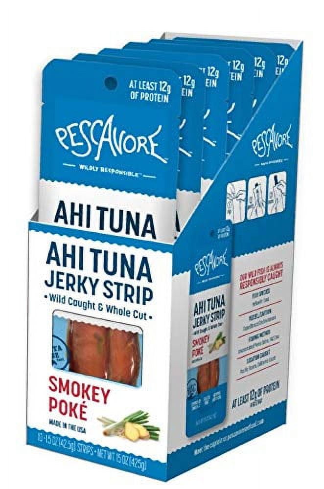 Pescavore Smokey Poke Jerky 1.5 oz Pack Of 10 - Walmart.com