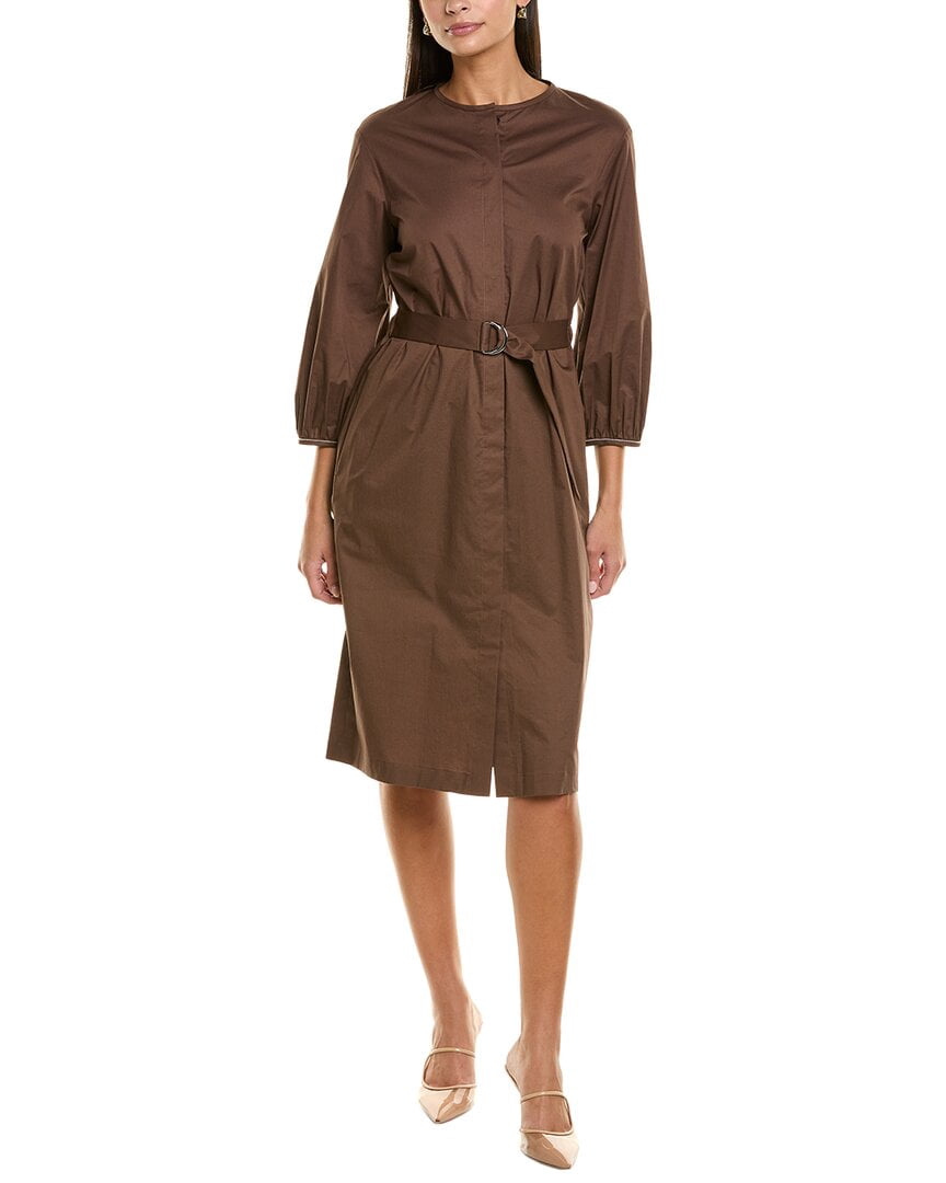 Peserico womens Midi Dress, 44, Brown - Walmart.com