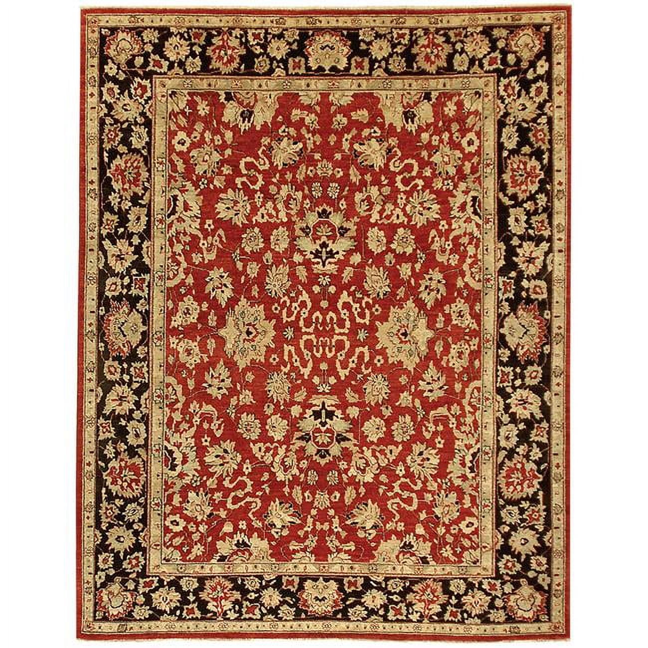 Peshawar Agra Red & Black Area Rug - 6 x 9 ft. - Walmart.com