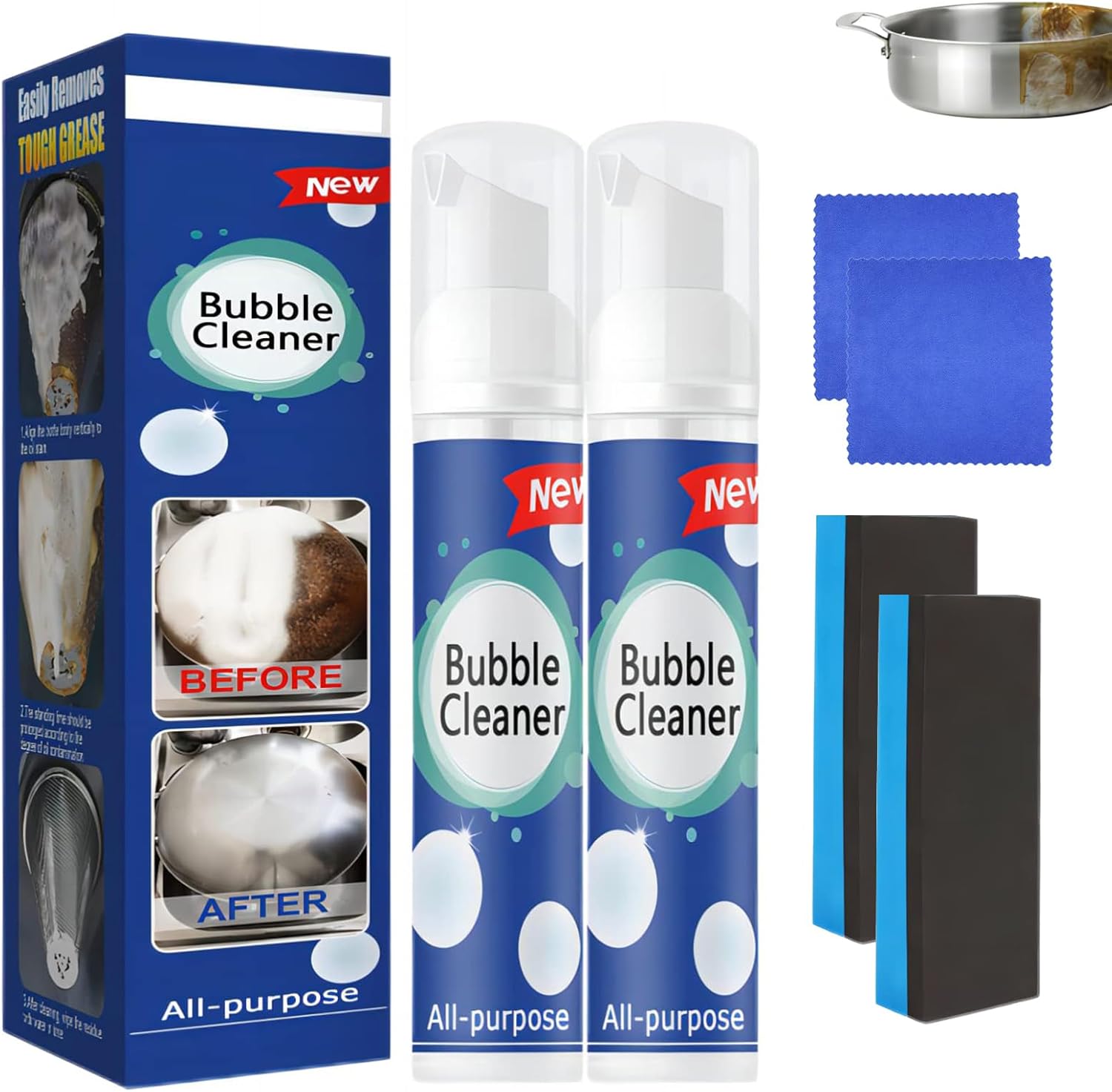 Peshoriadm Cleaning Spray, 2025 New All Purpose Rinse Cleaning Spray ...