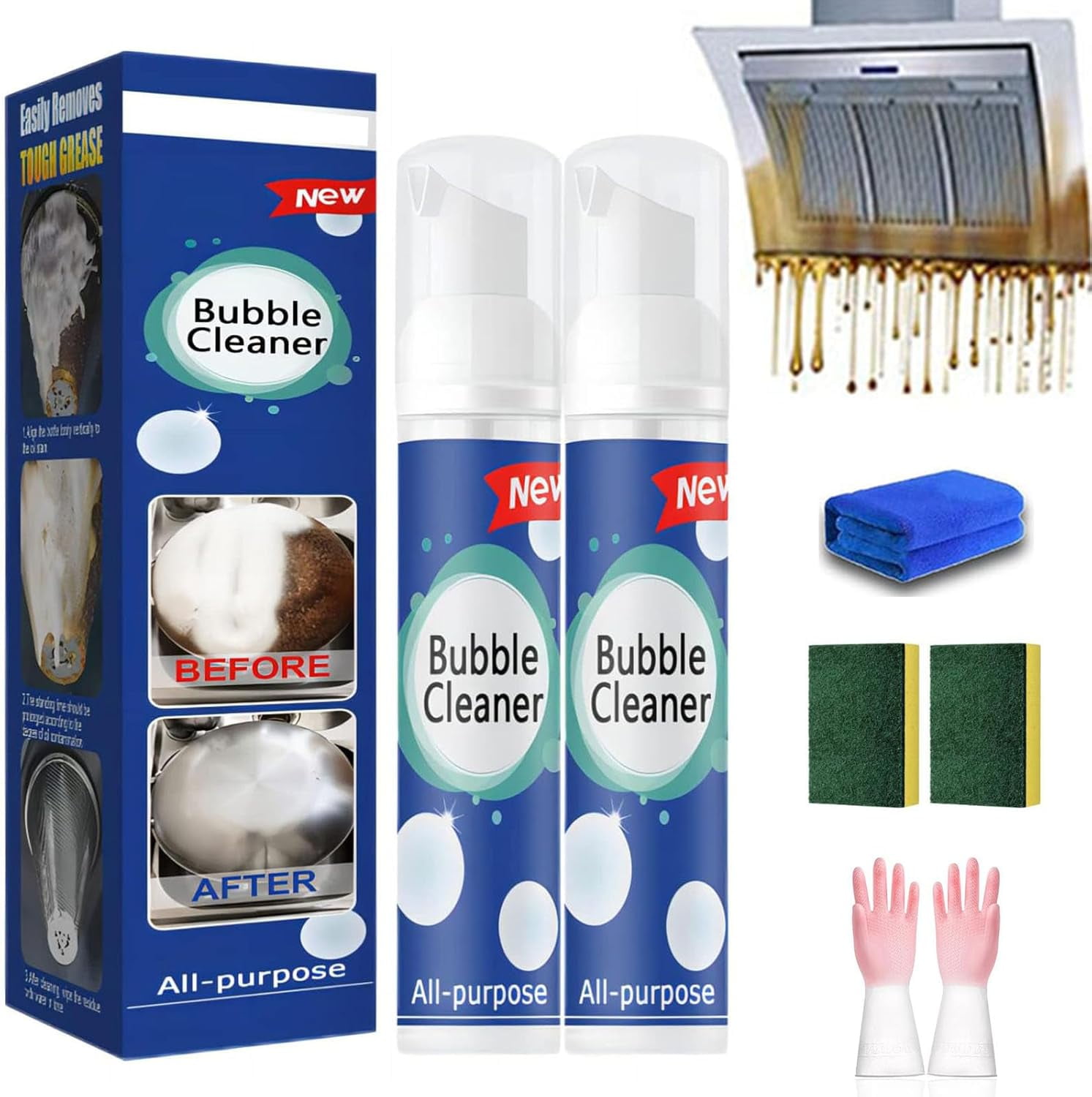 Peshoriadm, Peshoriadm Cleaning Spray, Multifunctional Bubbler Cleaner ...