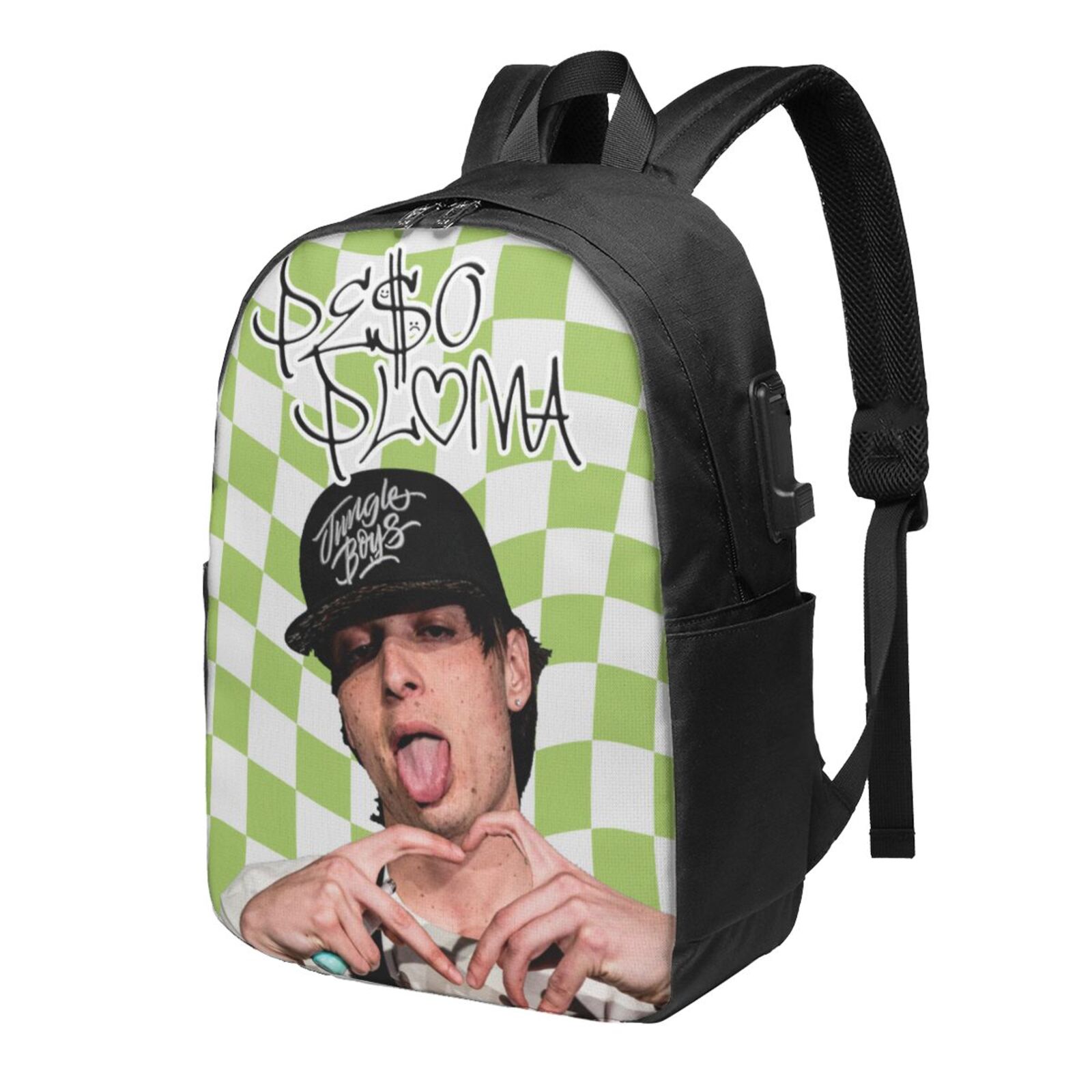 Peso Pluma Backpack For Men Women Teen , Water Resistant Casual Daypack ...