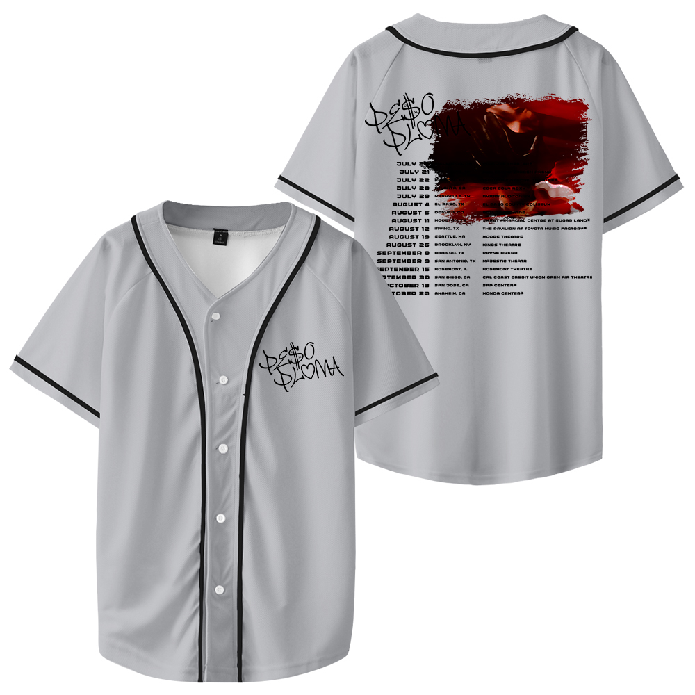 Peso Pluma Baseball Uniform Streetwear Women Man Fashion Casual Singer ...