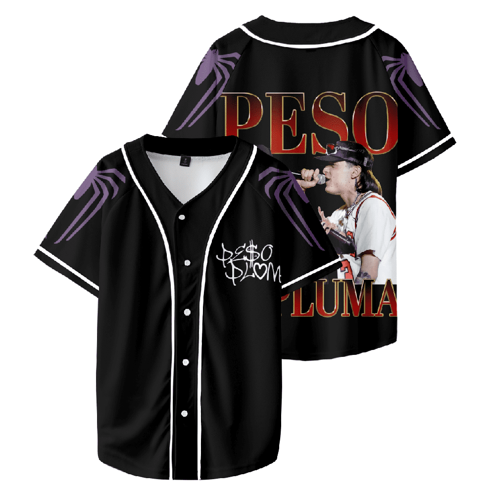 Peso Pluma Baseball Uniform Streetwear Women Man Singer Fashion Casual ...