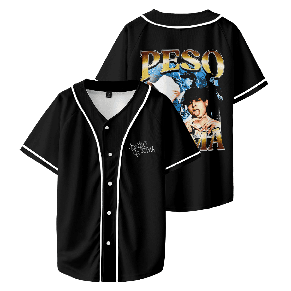 Peso Pluma Baseball Uniforms Merch 2023 New Album Genesis Tee Women Men ...