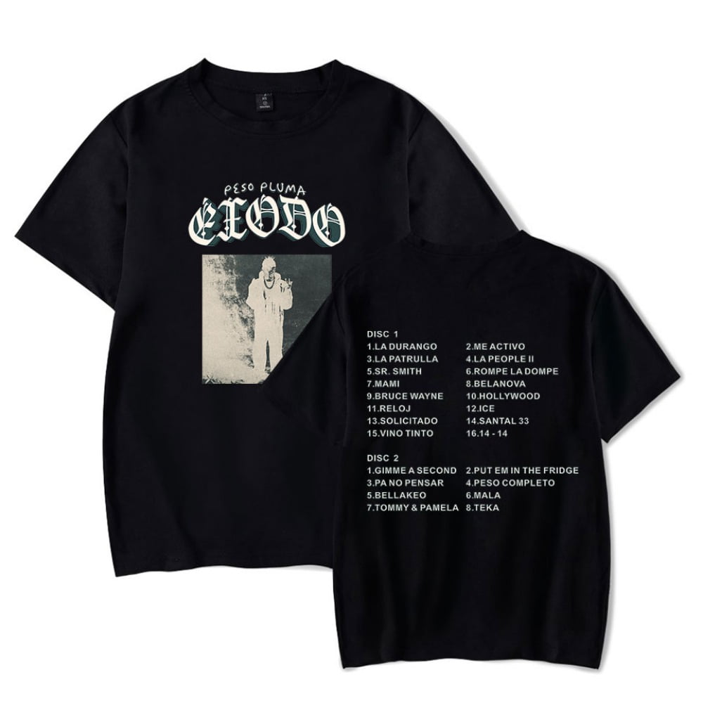 Peso Pluma Exodo Album Merch Short Sleeve T-shirt Unisex Fashion Crew ...