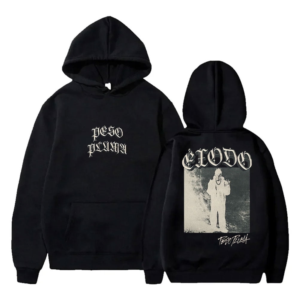 Peso Pluma Exodo Cover Hooded Rap Singer 2024 Tour Merch Men's and ...