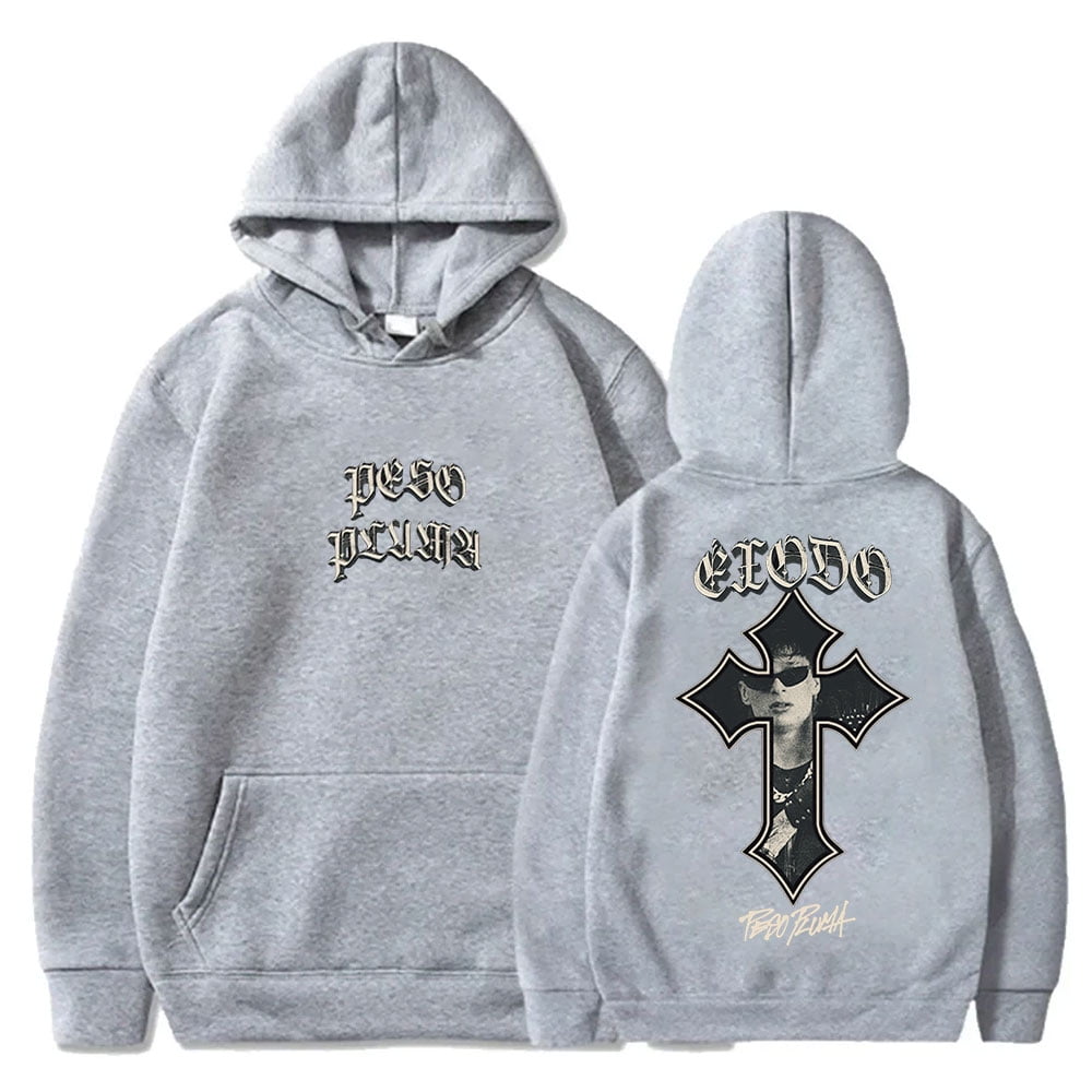 Peso Pluma Exodo Cross Hoodies Rapper Tour Merch Pullovers Women Men ...