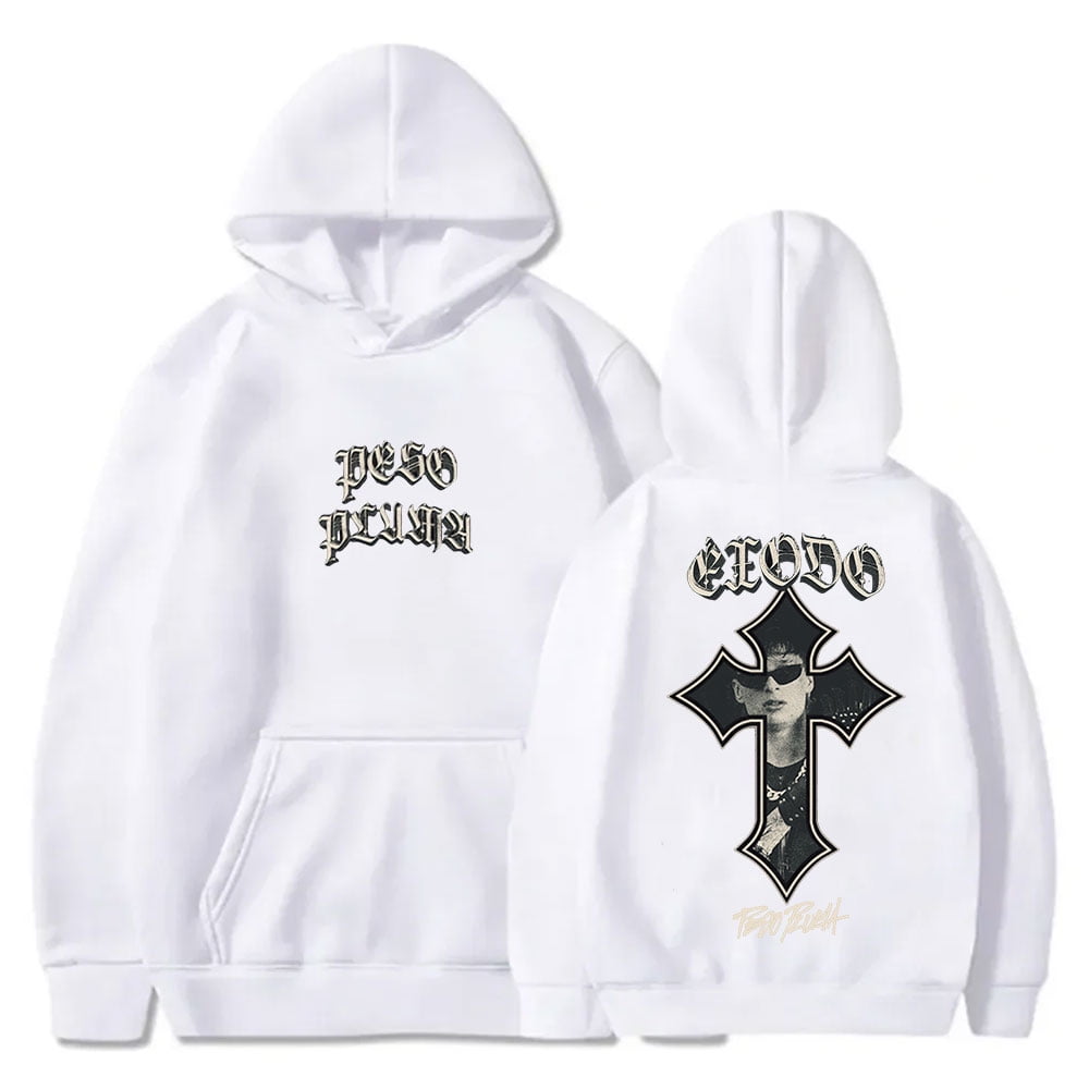 Peso Pluma Exodo Cross Hoodies Rapper Tour Merch Pullovers Women Men ...