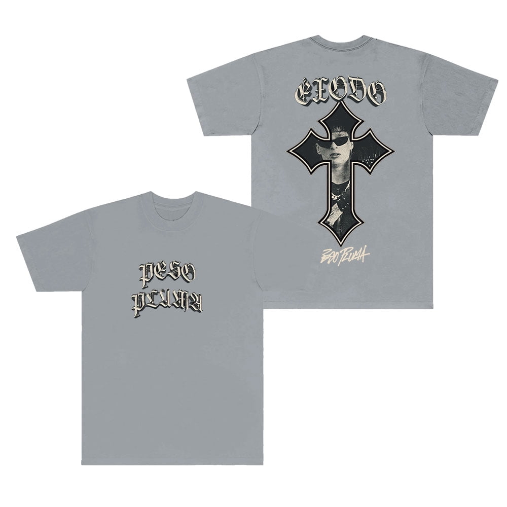 Peso Pluma Exodo Cross Tee Tour New Logo Merch Summer Women Men Fashion ...