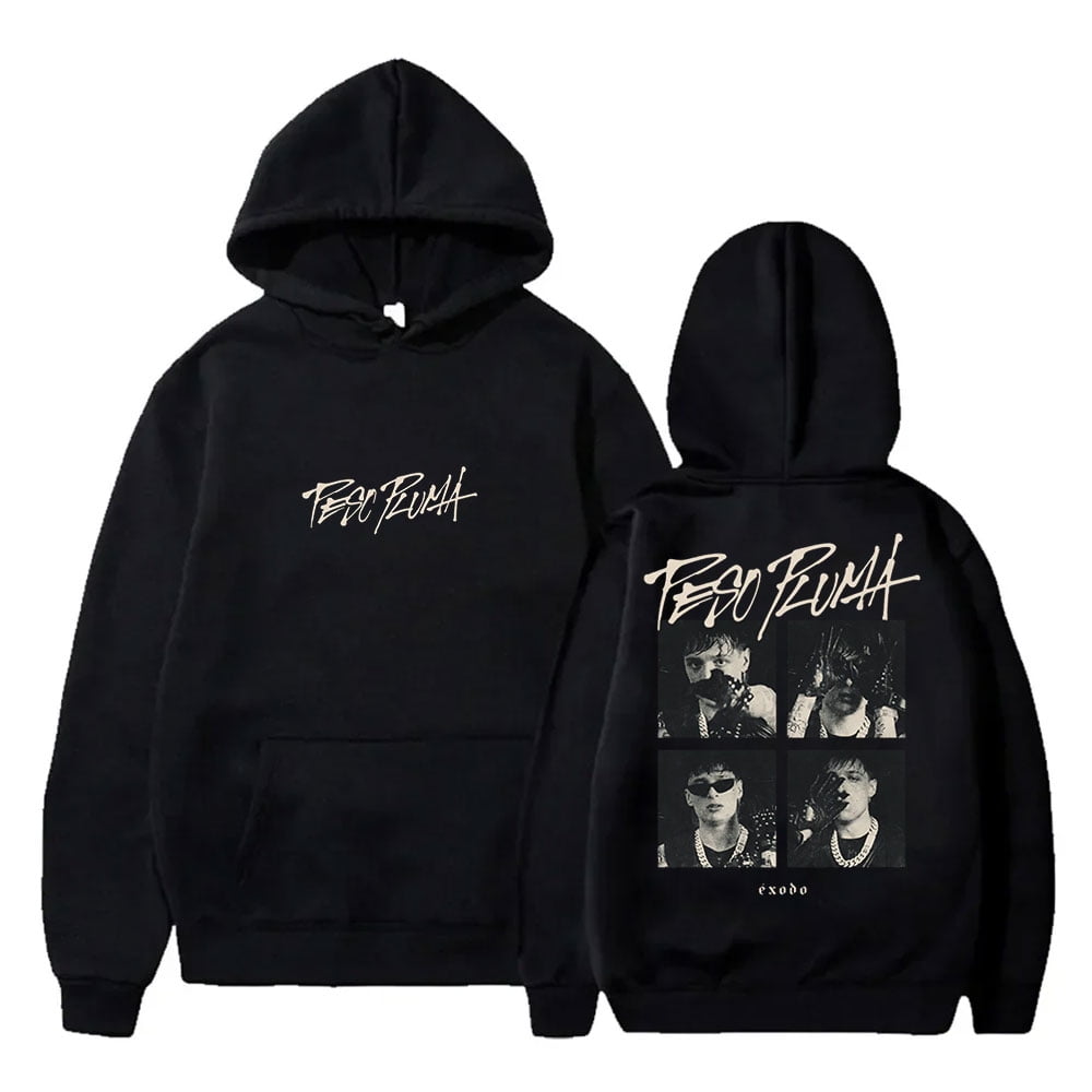Peso Pluma Exodo Portraits Hoodies Rapper 2024 Tour Merch Pullovers ...
