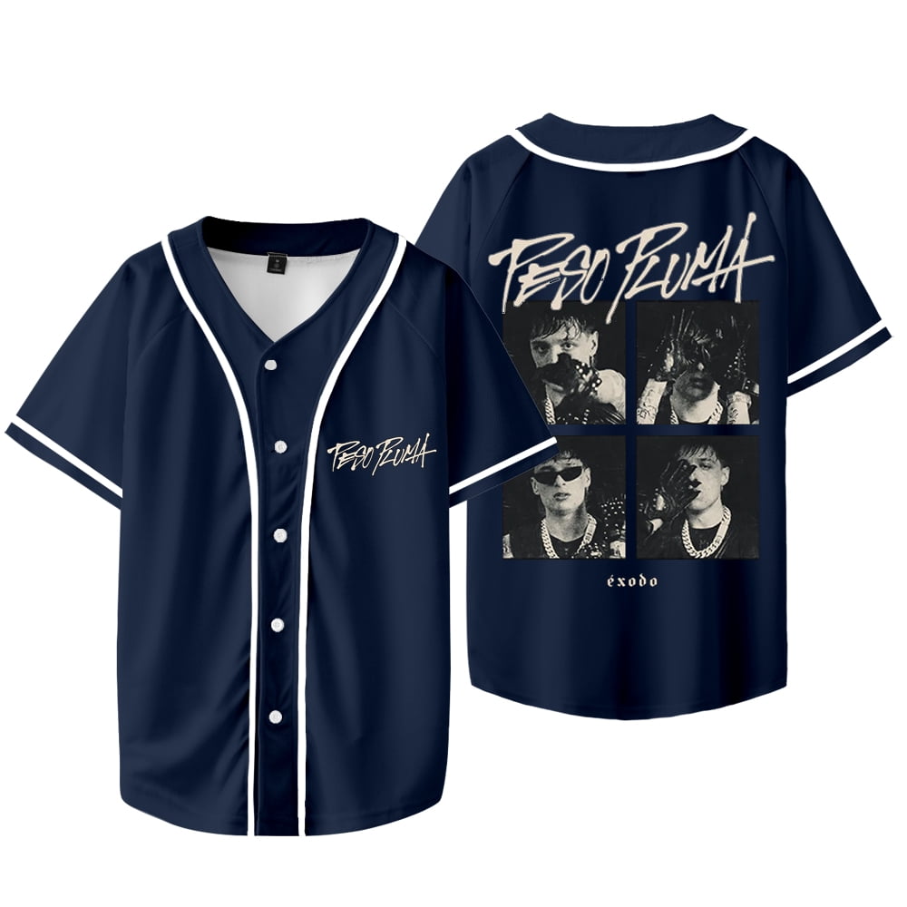 Peso Pluma Exodo Portraits Merch Baseball Jacket Women Men Fashion ...