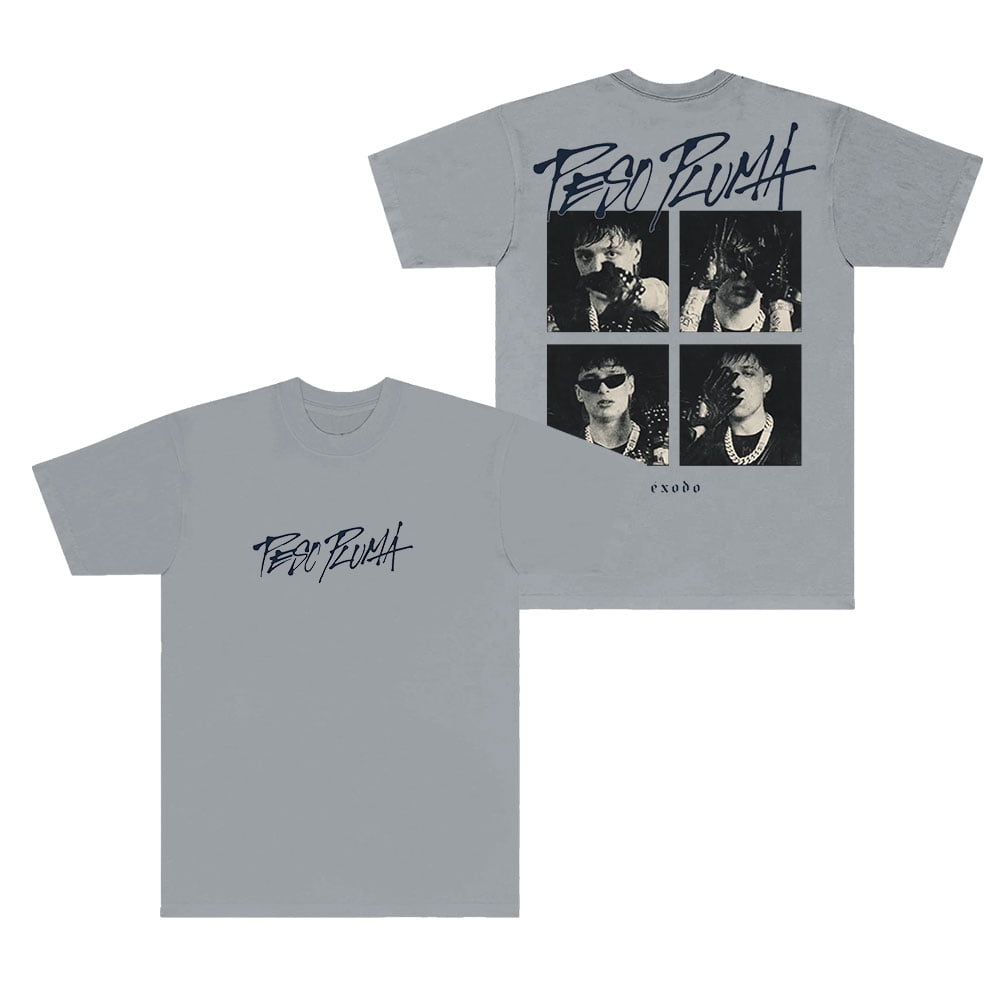 Peso Pluma Exodo Portraits Tee 2024 Tour Merch Vintage T-shirts Women ...