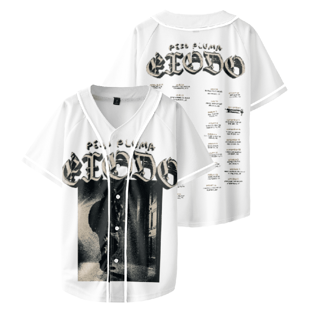 Peso Pluma Exodo Tour 2024 Baseball Jersey V-neck Short Sleeved ...