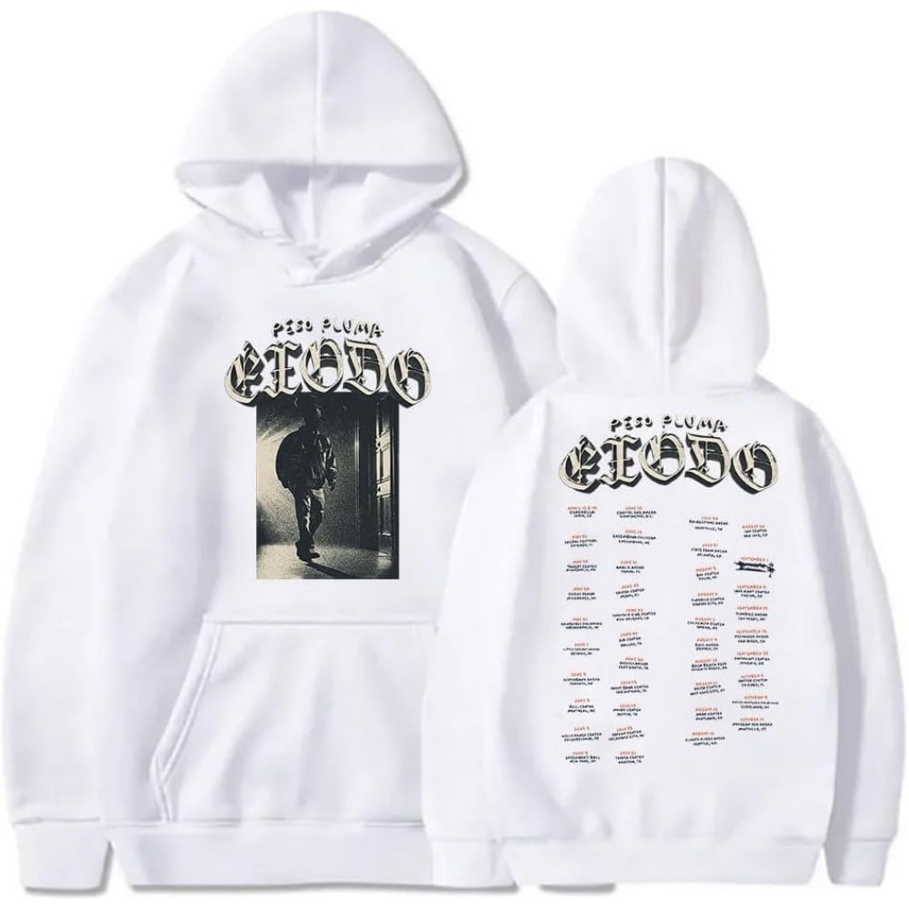 Peso Pluma Exodo Tour 2024 Hoodie Merch Casual Hooded Sweatshirt Unisex ...