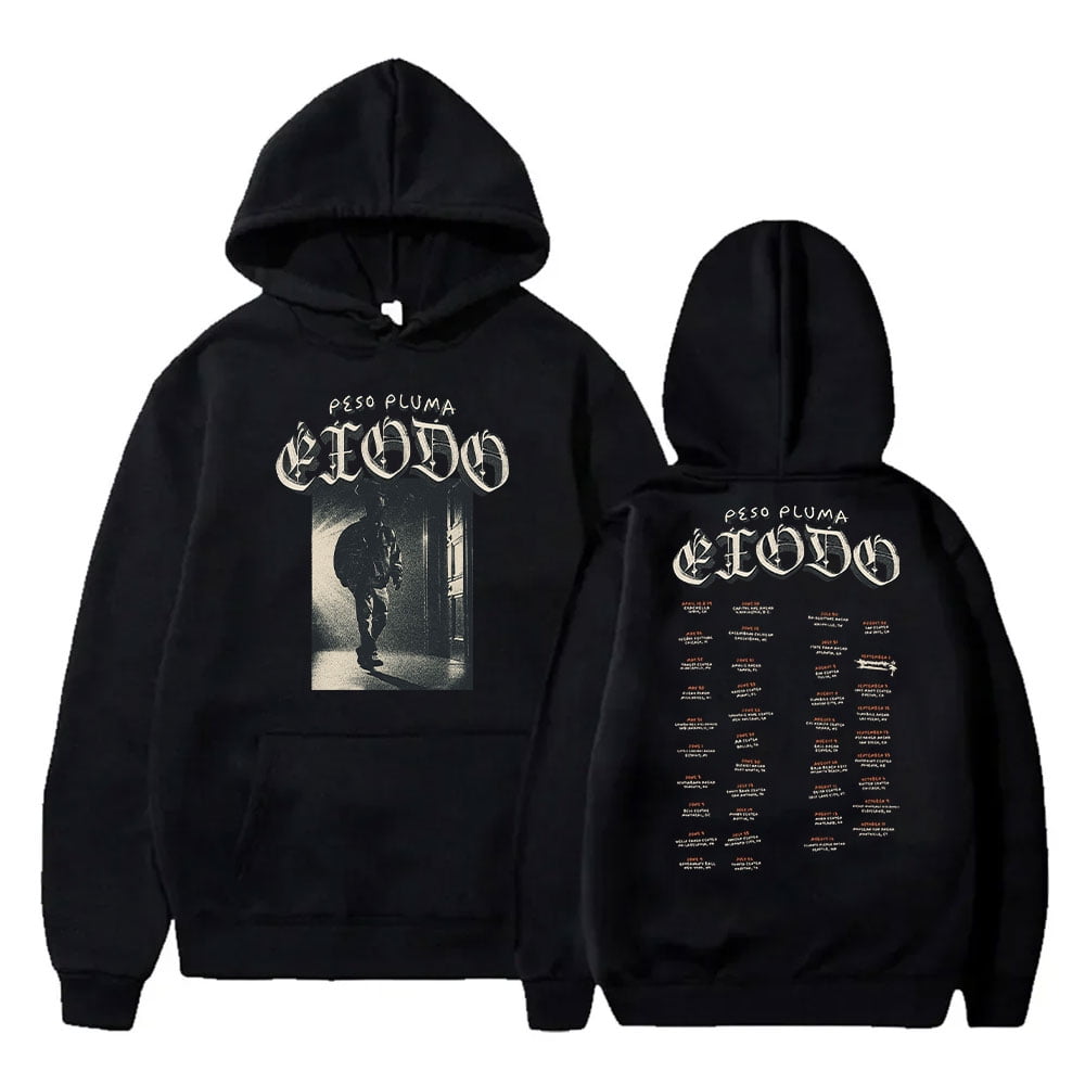 Unisex Peso Pluma Exodo Casual HipHop Hooded Sweatshirt, New Logo Merch ...