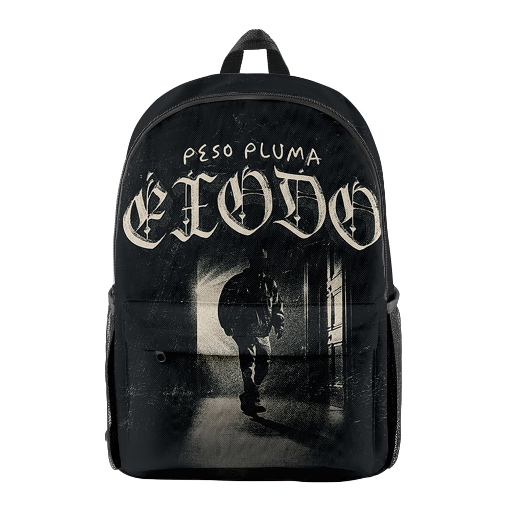 Peso Pluma Exodo Tour Merch Print Backpack Rapper New Logo Bags Women ...