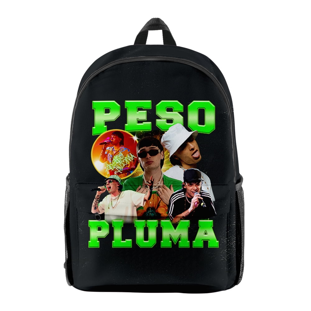 Peso Pluma Exodo Tour Merch Print Backpack Rapper New Logo Bags Women ...