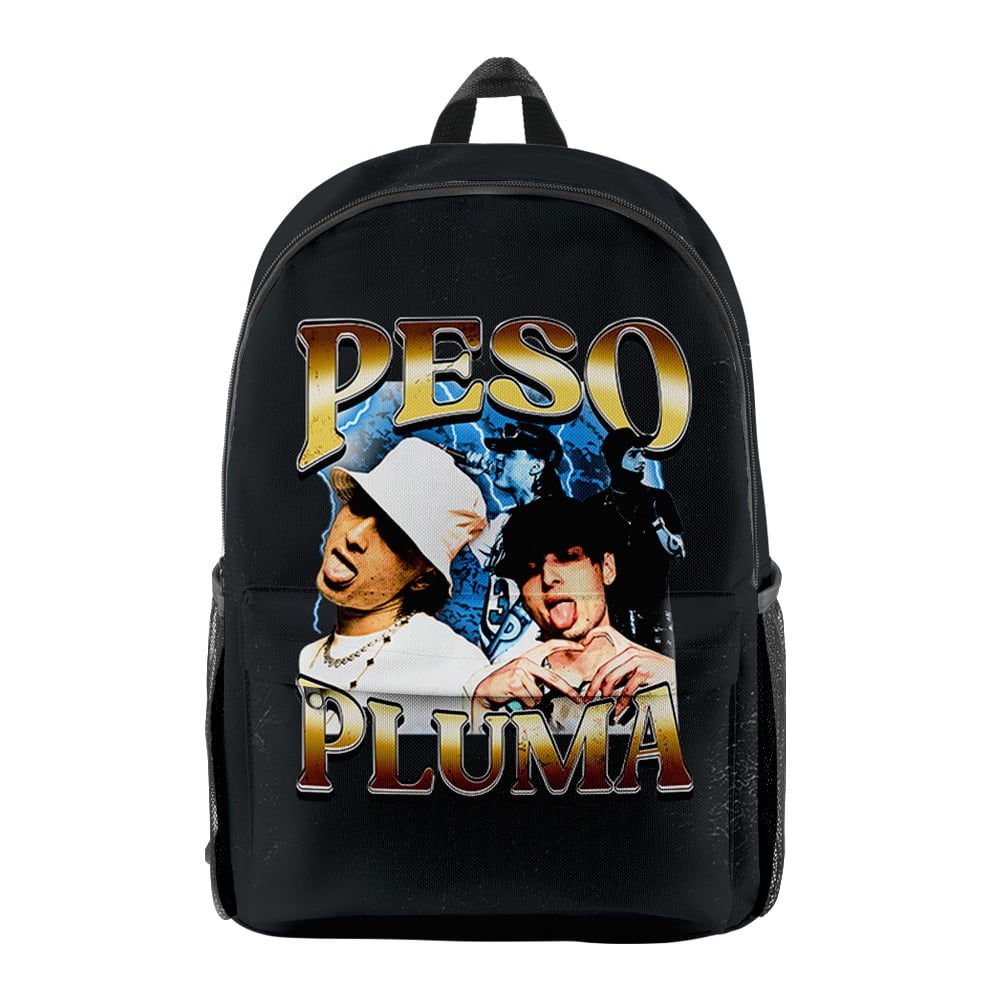 Peso Pluma Exodo Tour Merch Print Backpack Rapper New Logo Bags Women ...